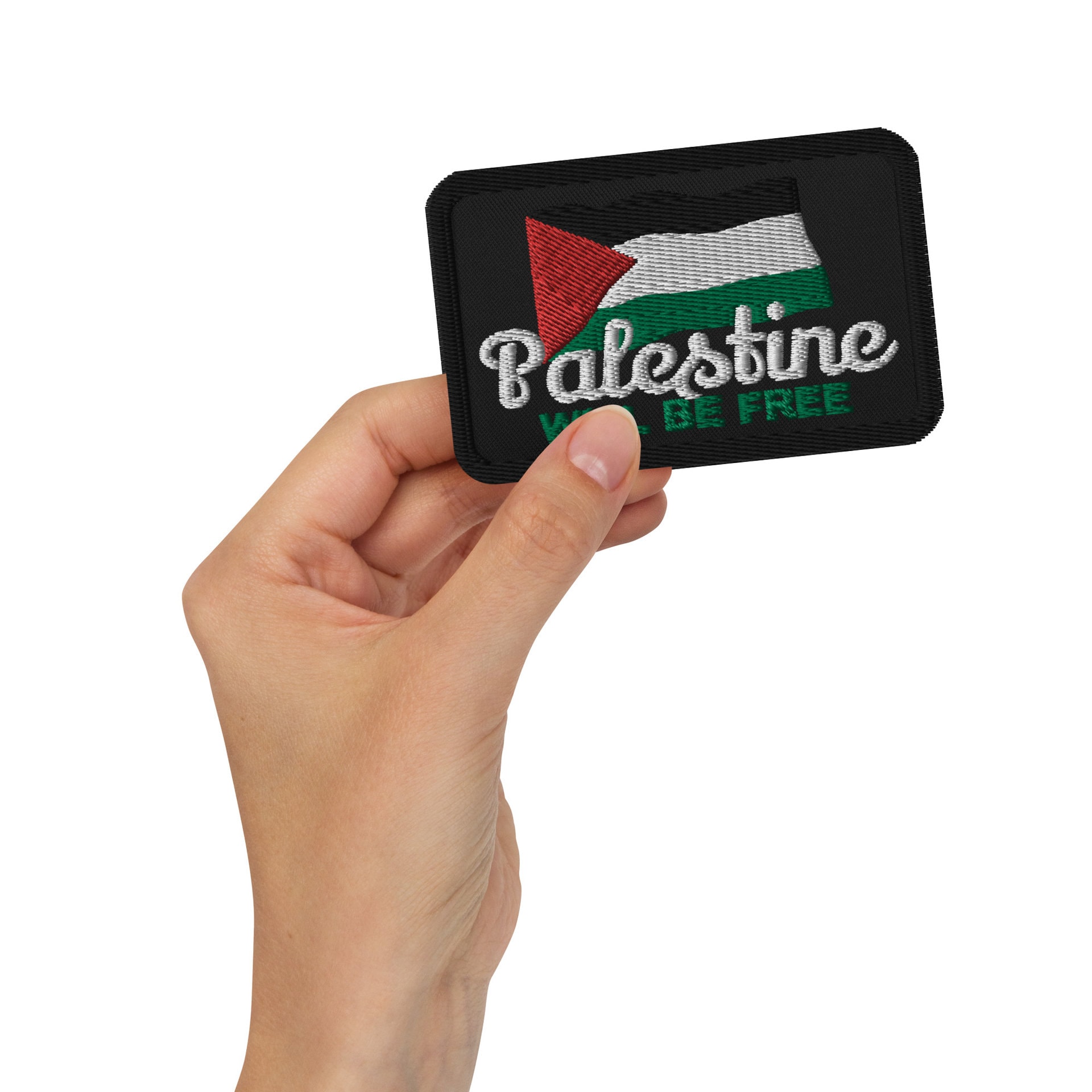 Free Palestine Flag Custom Embroidered Patch - Hurriyyatee - Customized ...