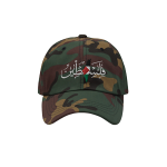 Palestine Arabic Calligraphy Palestinian Flag Map Embroidered Dad Hat