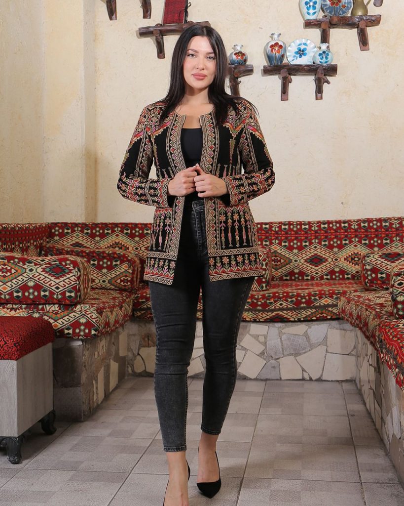Palestinian Jordanian Top Quality Embroidered Jacket Blazer - Women