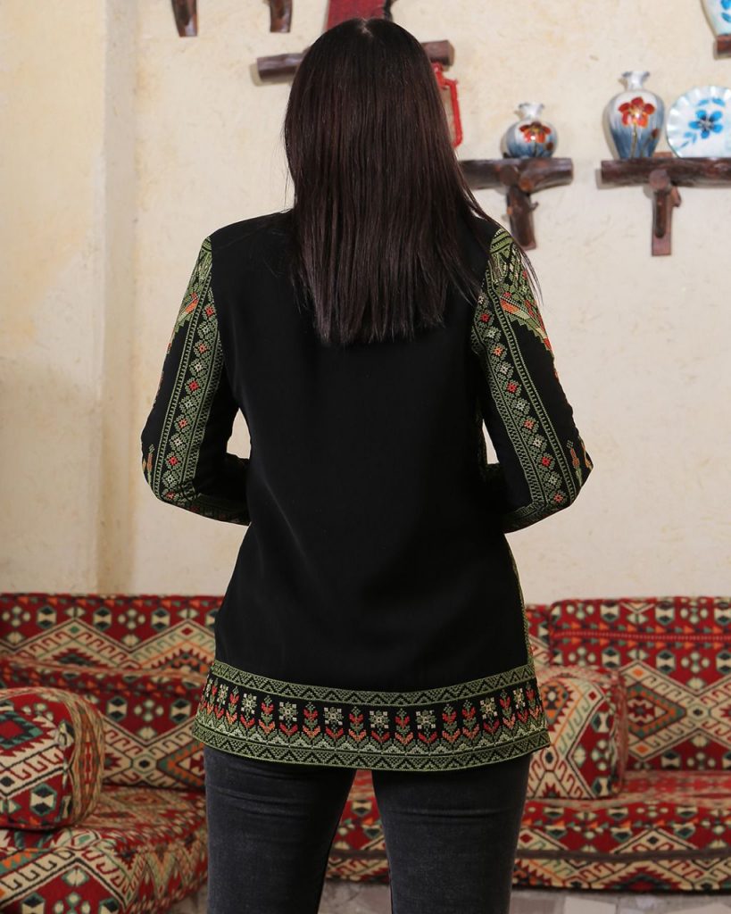 Palestinian Jordanian Top Quality Embroidered Jacket Blazer - Women