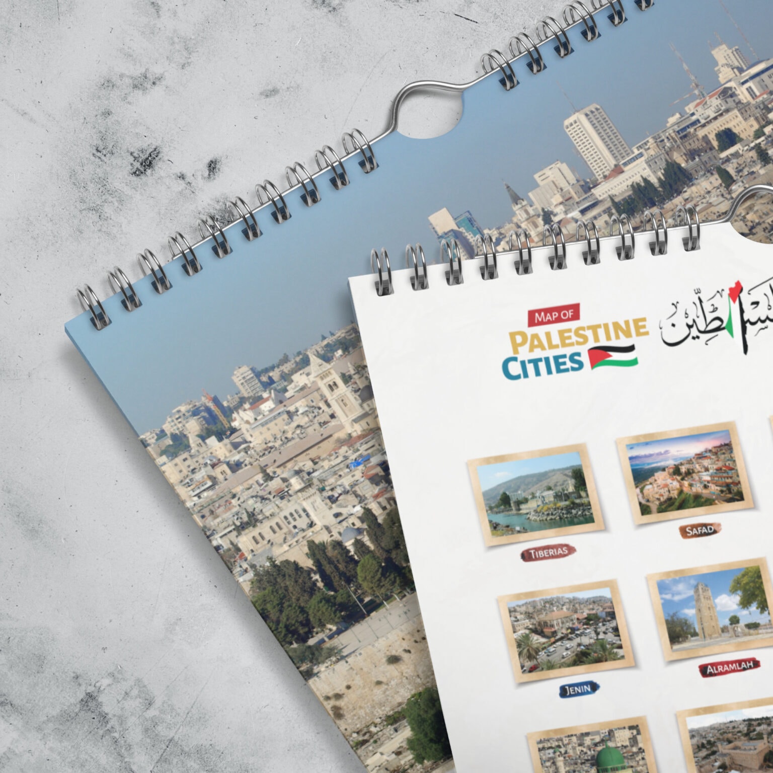 Map of Palestinian Districts Cities Wall Calendar (2025) - Hurriyyatee ...